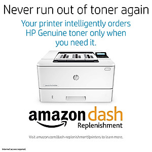 HP Laserjet Pro M402dw Wireless Monochrome Printer, Amazon Dash Replenishment Ready (C5F95A#BGJ) (Renewed)