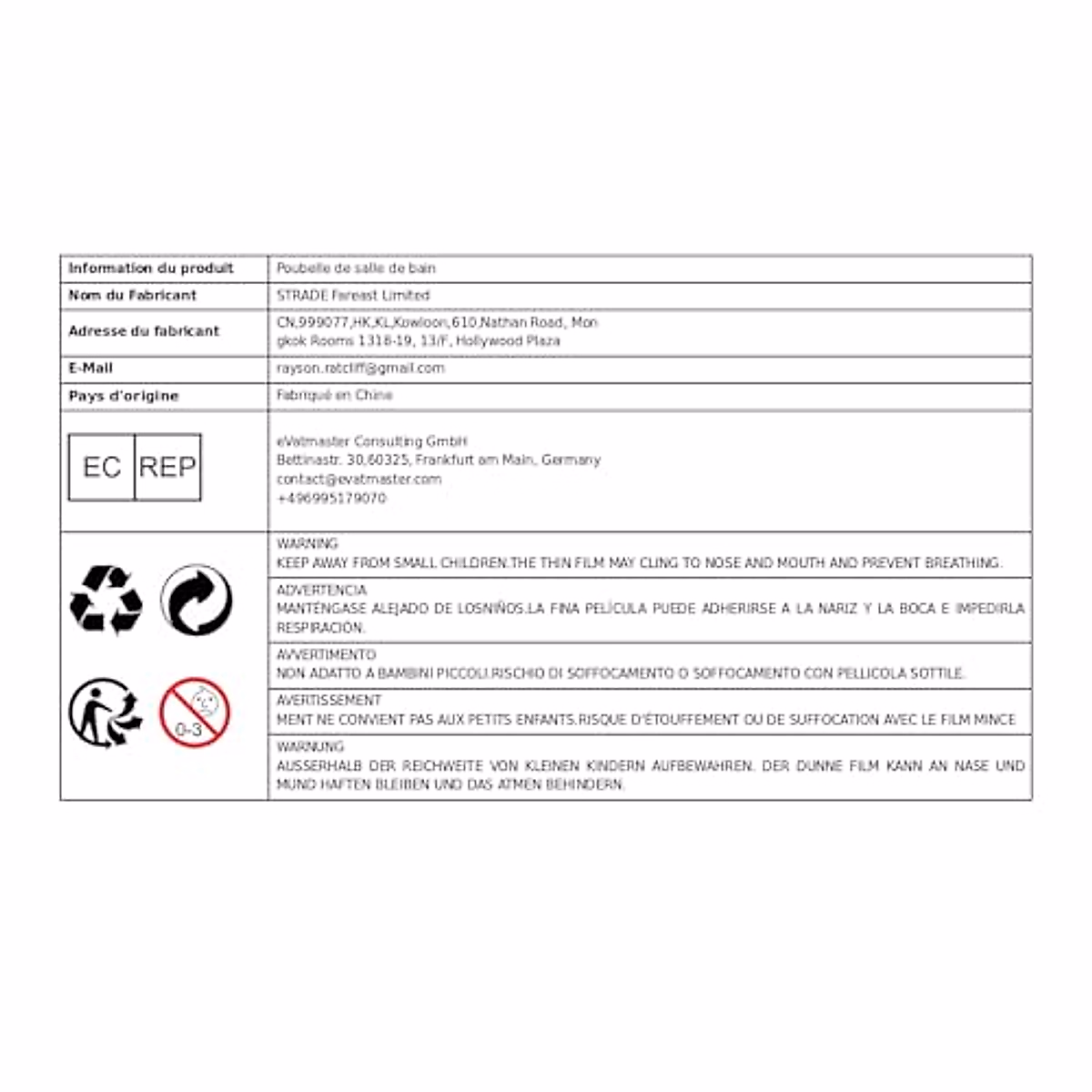 MagiDeal Press Type Wastebasket Trash Can with Lids Rubbish Container, Simple Design, Narrow Garbage Can Nordic Dustbin for Bedroom, 15L Blue