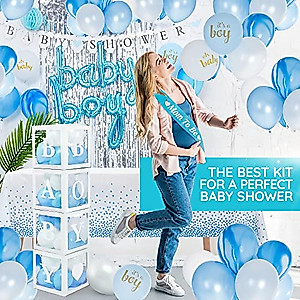 Baby Shower Decorations for Boy - All-in-One inclusive JUMBO Decor Set