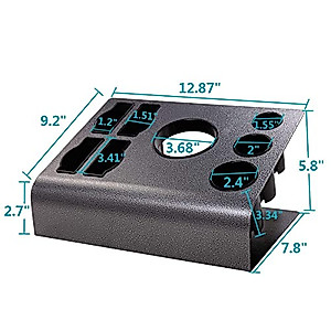 JAXPETY Versatile Tabletop Blow Dryer Holder ,Hair Tool Organizer,Hair Dryer Stand for Barber Bathroom Bedroom, Black