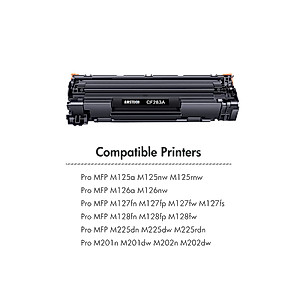 83A CF283A 2-Pack Toner Cartridge Replacement for HP 83A CF283A 83X CF283X Toner Cartridge for HP Pro MFP M125nw M201dw M225dw M255dn M201n M125a M127fw M127fn Printer Toner Black