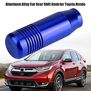xuuyuu Gear Shift Knob,Aluminum Alloy Car Manual Gear Shift Knob 8.5cm Handle Shifter Head for Toy-OTA Hon-da Shifter Head Replacement (Blue)