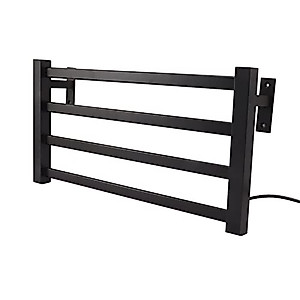 Fafeicy Thermostatic Towel Shelf, Bathroom Towel Rack Towel Holder, Electric Heated Towel Rack with Multiple Bars and Wall Mounting
