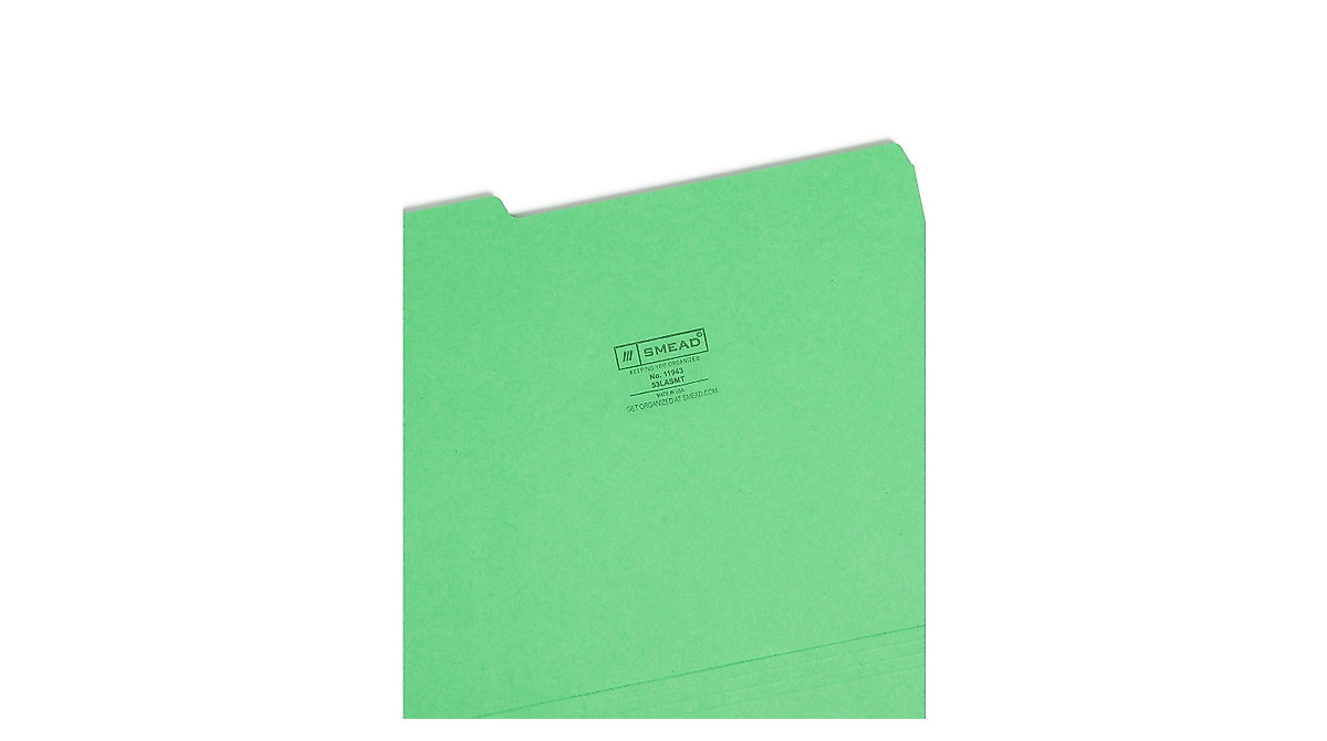 Smead SuperTab Heavyweight Legal Folders - 50/Box for Organized Filing