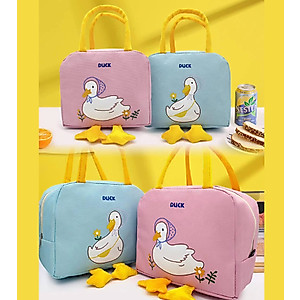 UNMODA Kawaii Lunch Bag for Girls Lunch Box Insulated Cute Lunch Bags for Women Insulated Lunch Box for Kids