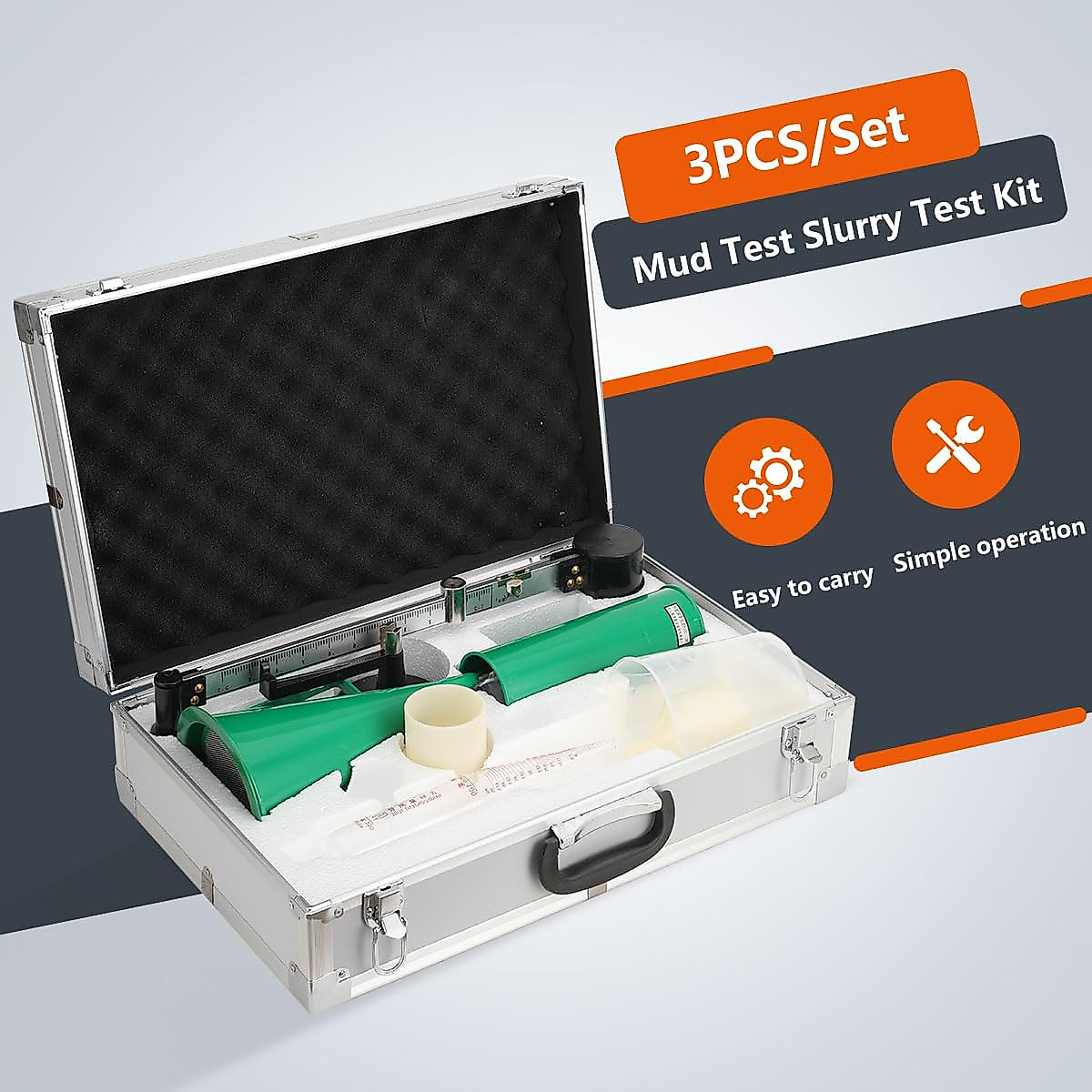 Lfhelper Mud Hydrometer Mud Tester Mud Viscosimeter Sand Content Meter Viscosity Cup Slurry Test Kit