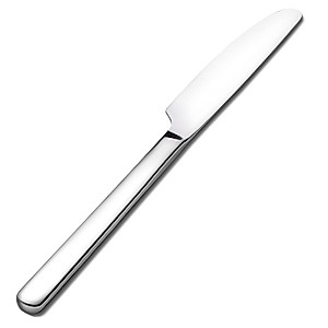 KINGSTONE Stainless Steel Dinner Knives Set of 4, 8.9-Inch Shiny Mirror Dinner Knife with Clean Design, Heavy Duty Butter Knife, Sharp Table Knives for Home Kitchen, Restaurant Use