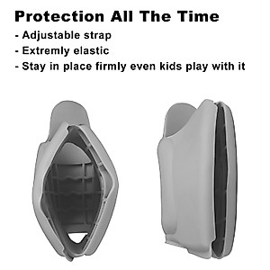 Bath Spout Cover, Faucet Cover Baby Tub Spout Cover Bathtub Faucet Cover for Kids -Tub Faucet Protector for Baby - Silicone Spout Cover Gray Elephant - Kids Bathroom Accessories - Free Bathtub Toys