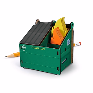 Genuine Fred Desk Dumpster Pencil Holder with Note Cards, assorted (5280917)