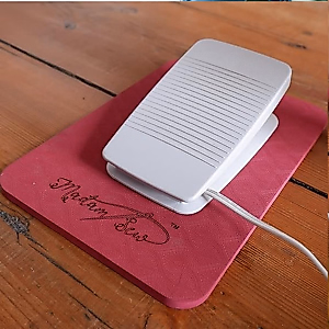 Madam Sew Sewing Machine Pedal Mat | No Slip Rubber Keeps Pedal in Place | Sewing Accessory | 7” x 10”