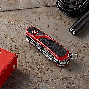 Victorinox Swiss Army EvoGrip 18 Pocket Knife, Red, 85mm
