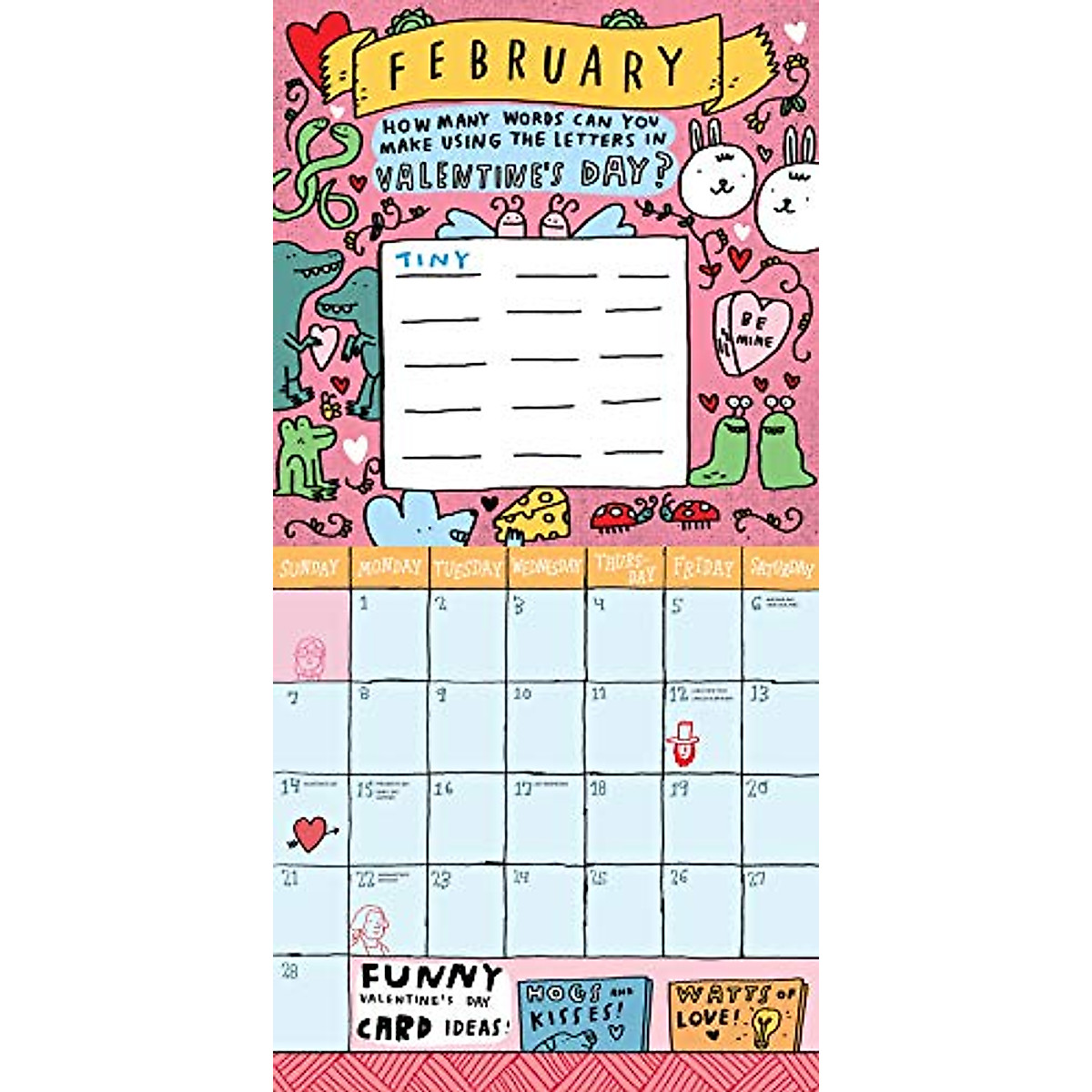 Kid's Awesome Activity Wall Calendar 2021