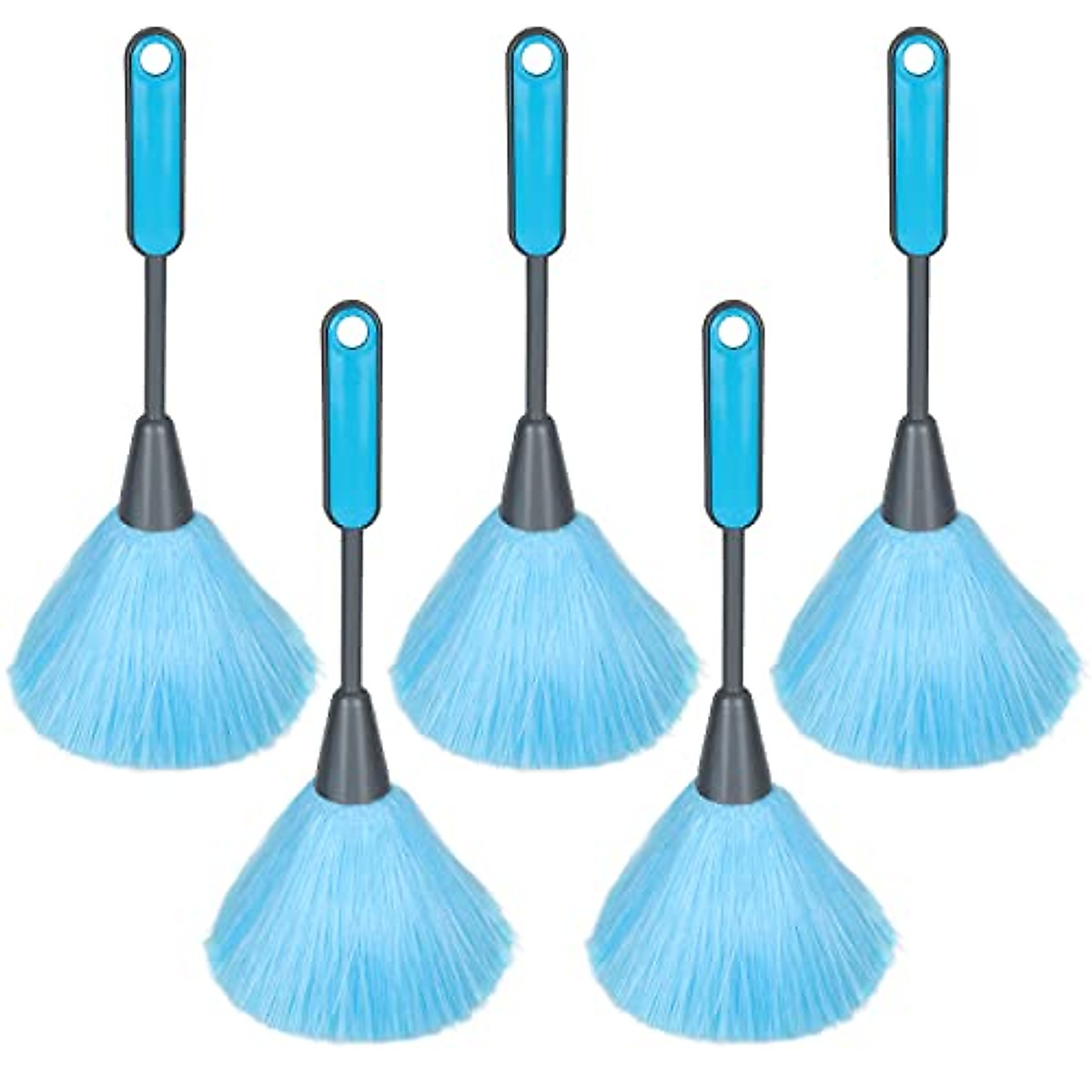 FVIEXE 8PCS 10 Inch Mini Feather Dusters for Cleaning, Small Microfiber Delicate Duster Laptop Computer Keyboard Electrostatic Cleaning Duster Washable, Screen Static Dusting Wand