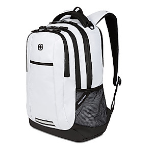 SwissGear Cecil 5505 Backpack, Fits 16 Inch Laptop, White, Medium