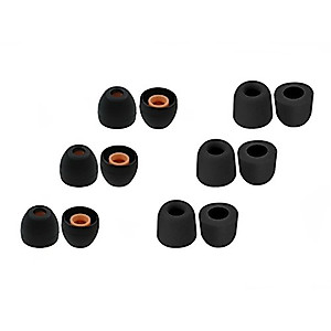 12 pcs Small Size (S-BHB-BMF-sB) Hybrid and Memory Foam Replacement Set Adapters Earbuds Ear Tips Compatible with Sony in-Ear Earphones Headsets