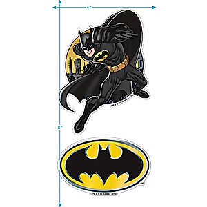 Juvenile Batman Classic Logo T Shirt & Stickers (2T) Black