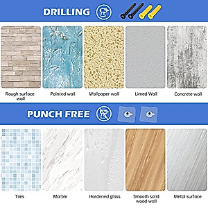 NiHome Musical Notes Shape Metal Towel Holders 2-Pack Towel Rack Traceless Wall Mount Towel Hanger Hooks Rack Holder Heavy-Duty Organizer for Home Bathroom Accessories Bedroom Hanging Yoga Mat (Black)