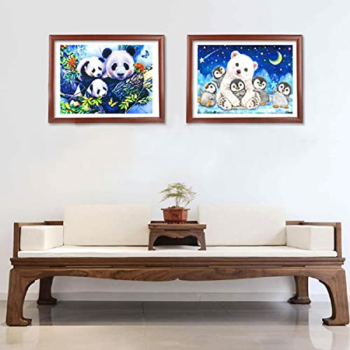 Diamond Painting Kits for Adults and Kids,6 Pack DIY 5D Diamond Painting Kits,Full Drill DIY Animals Paint by Number Diamond Art Paintings Home Wall Decor (16x12inch/40x30cm)