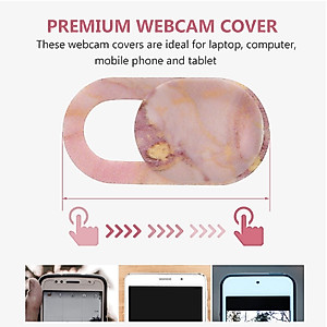 SOLUSTRE 3pcs Privacy Cover Webcam Cover for Laptop Camera Cover for Laptop Desktop Accessories Laptop Camera Covers Webcam Cover Slide Sliding Cell Phone Protective Cover Plastic Slider