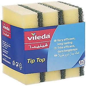 Vileda Tip Top Sponges - 10 Sponges (2 x 5)