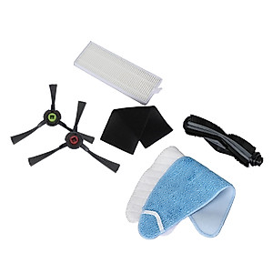 Sweeper Accessories Kit for K650 Vacuum Cleaner, Washable Mop Mop Rolling Brush Side Brush Filter Screen Set Vacuum Cleaner Replacement Parts
