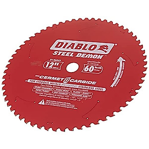 Diablo D1260CF 12-inch Steel Demon 60T Cermet II Carbide Ferrous Metal Saw Blade