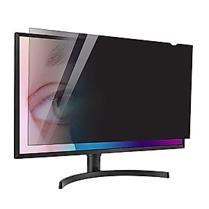 24 inch Computer Privacy Screen Filter - Suitable for 16:9 Aspect Ratio Widescreen Monitor - Blue Light Filter - Anti-Glare & Anti-Scratch Protector Film (24" Widescreen (16:9))