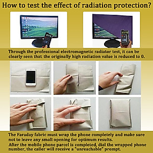 NVSUNG Faraday Fabric — Military Grade Conductive Material Shields RF Signals (WiFi, Cell, Bluetooth, GPS, Radiation), DIY Wireless Shield Fabric (43inchx118inch in)