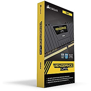 Corsair Vengeance LPX 8GB (1x8GB) DDR4 3200 (PC4-25600) C16 Optimized for AMD Ryzen - Black