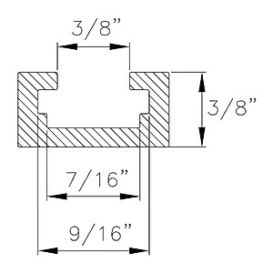 POWERTEC 71169 48-Inch Universal T-Track with 2 Hold-Down Clamps, anodized blue & 71367 3-Inch Fence Flip Stop for Woodworking