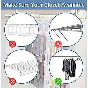 SLEEPING LAMB Hanging Closet Cover for Storage Dustproof Shoulder Cover Garment Protector for Clothes, Coats, Suits, Dresses, 2 Pack, White