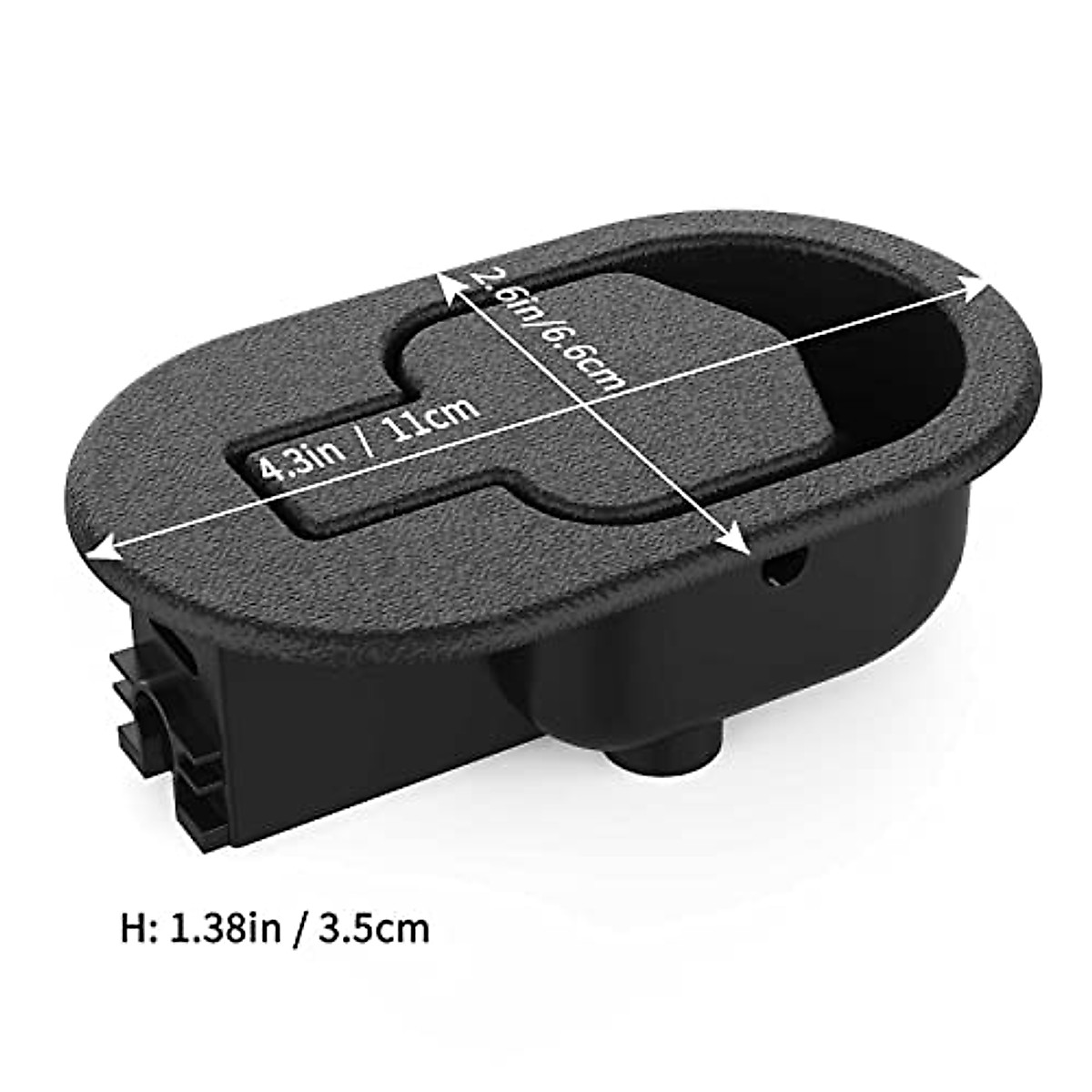 Baridwon 2 Set Recliner Replacement Parts, Durable Recliner Release Pull Handle with Recliner Pull Cable, Repair Replacement Parts Compatible with Most Furniture of Recliner Chair Sofa Couch