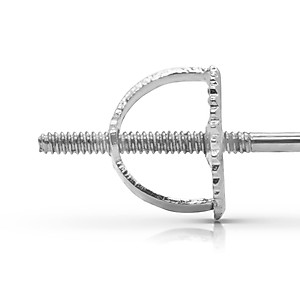 Diamond Studs, Diamond Stud Earrings for Women & Men, 14k White Gold, 2 Ct Round, Princess, Heart, Bezel, Pearl Diamond Earrings, Screw Back Earrings [Simulated Diamond]