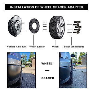 VLAOSCHI Forged 6x5.5 6x135 6x139.7 Universal Wheel Spacers 1/2 Inch (12mm) Compatible with Chevy Ford-Toyota 6 Lug for Silverado Sierra 1500 | 2004-2022 F150 | 4Runner Tacoma (6Lug Only) - Pack of 4