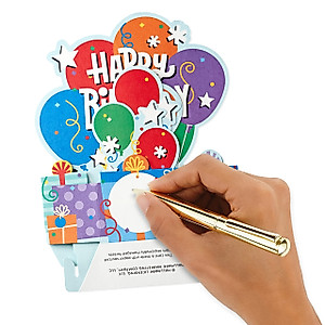 Hallmark Paper Wonder Pack of Pop Up Birthday Cards, Balloons and Cake (8 3D Cards and Envelopes)