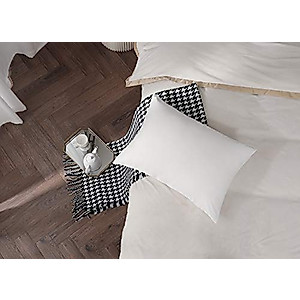 YOWMINGSILK 100% Natural Mulberry Silk Pillowcase Set of 2 for Hair and Skin with Hidden Zipper,19 Momme,600 Thread, Soft Breathable Smooth Both Sided Silk Pillow Cover(White,Standard20x27)