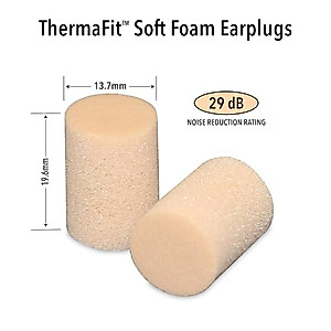 Mack’s ThermaFit Soft Foam Earplugs, 40 Pair - Comfortable Ear Plugs for Sleeping, Snoring, Work, Travel & Loud Events | Made in USA