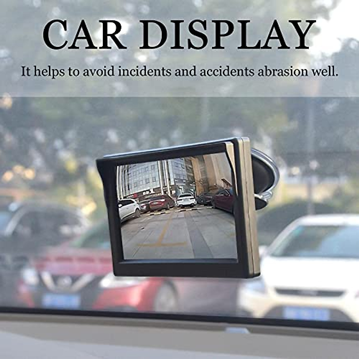 4.3 Inch Car Monitor Tft LCD Digital 16:9 800 * 480 Screen 2 Way Video Input Colorful for Reverse Rear View Camera DVD Vcd P8l2