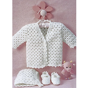 Bernat Softee Baby Yarn, 5 oz, White, 1 Ball