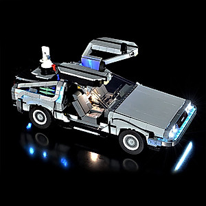 MIXIAOKIT LED Light Set Compatible with Lego 10300 Back to The Future Time Machine Delorean Building Set (NOT Included The Model Sets)