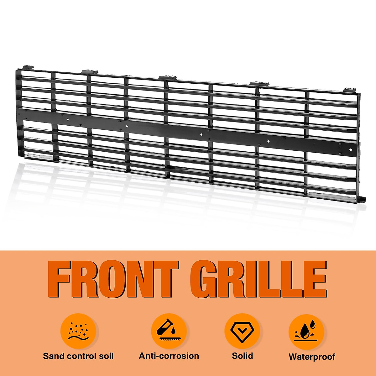 CarPartsDepot 400-15740, Grill Grille Material Black Plastic W/Molding Hole GM1200125 14043881 by CarPartsDepot