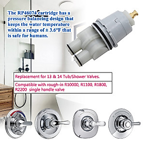 RP46074 Valve Cartridge Assembly Replacement for Delta 13 & 14 Tub/Shower Valves