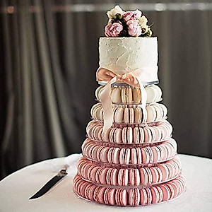Candora 6-Layer Macaron Display Stand Cake Stand Macaron Tower Wedding Display Stand(2 Sets)