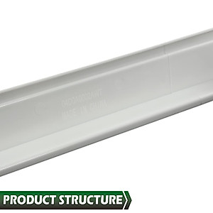 GRAND ORANGE Door Top Bin Shelf Compatible with Frigidaire or Kenmore Refrigerator Fit 240338001 White