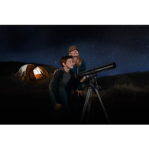Celestron - PowerSeeker 80EQ Telescope - Manual German Equatorial Telescope for Beginners - Compact and Portable - BONUS Astronomy Software Package - 80mm Aperture