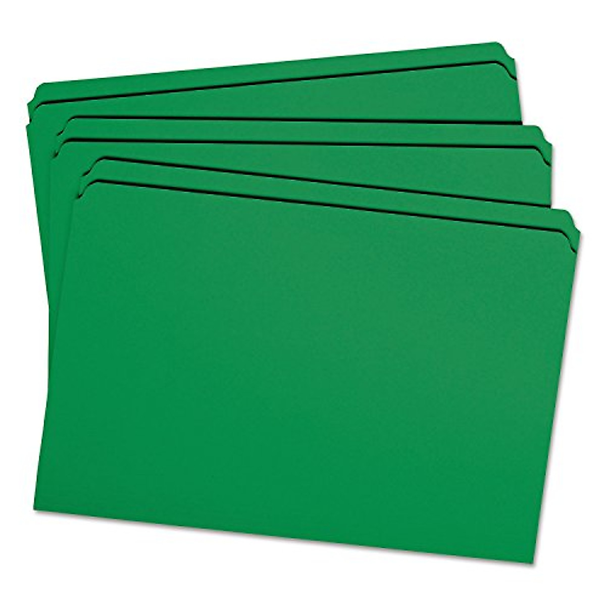 Smead File Folder, Reinforced Straight-Cut Tab, Legal Size, Green, 100 per Box (17110)