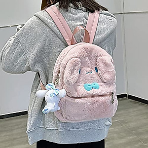 My Melody Backpack Kawaii Cinnamoroll Backpack with Cute Accessories for Girls (Pink)
