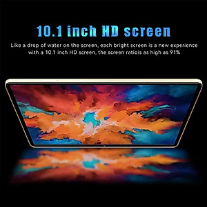 10.1 Inch Tablet, 100-240V OctaCore Processor Tablet 7000mAh Battery Eye Protection Mode Kids Amusement (US Plug)