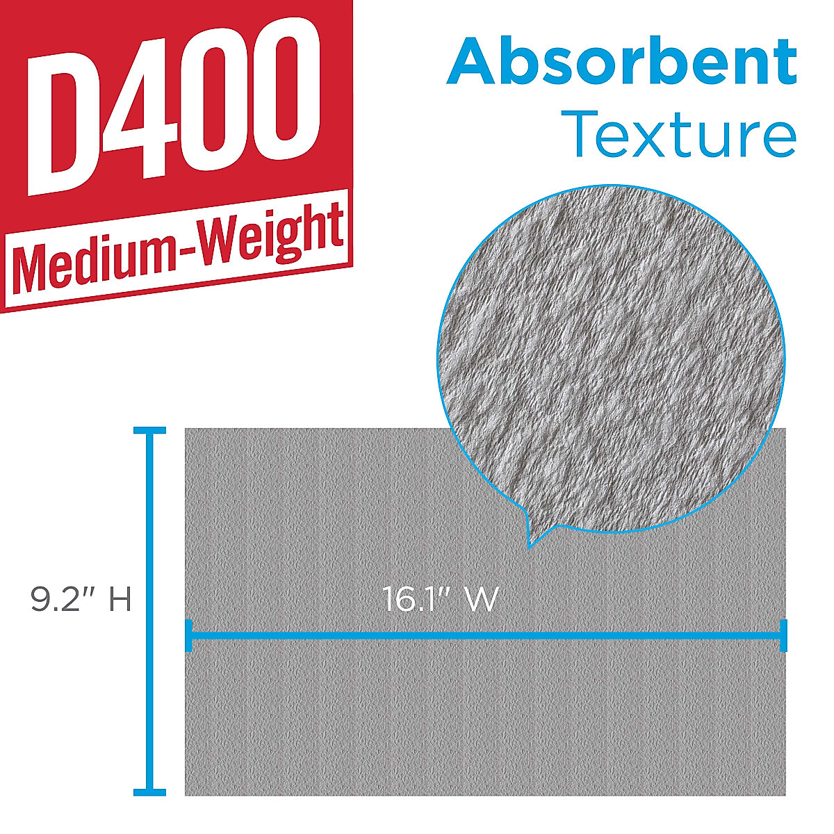 GEORGIA-PACIFIC Brawny Professional D400 Disposable Cleaning Towel, Tall Box, White, 1 Box (20070/03)