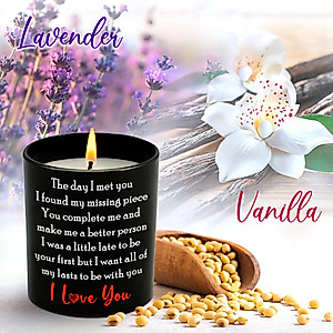 GAUDORA Wedding Gifts for Him, Her - Anniversay, Christmas, Birthday, Valentine Gifts for Couples, Boyfriend, Girlfriend, Husband Wife Engagement Gift Ideas - Vanilla Lavender Scented Candles 10 oz
